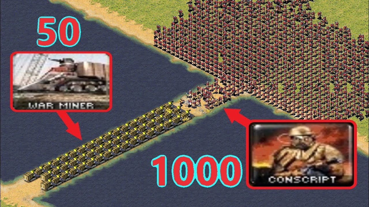 War Miners Bridge Defense - Red Alert 2 - YouTube