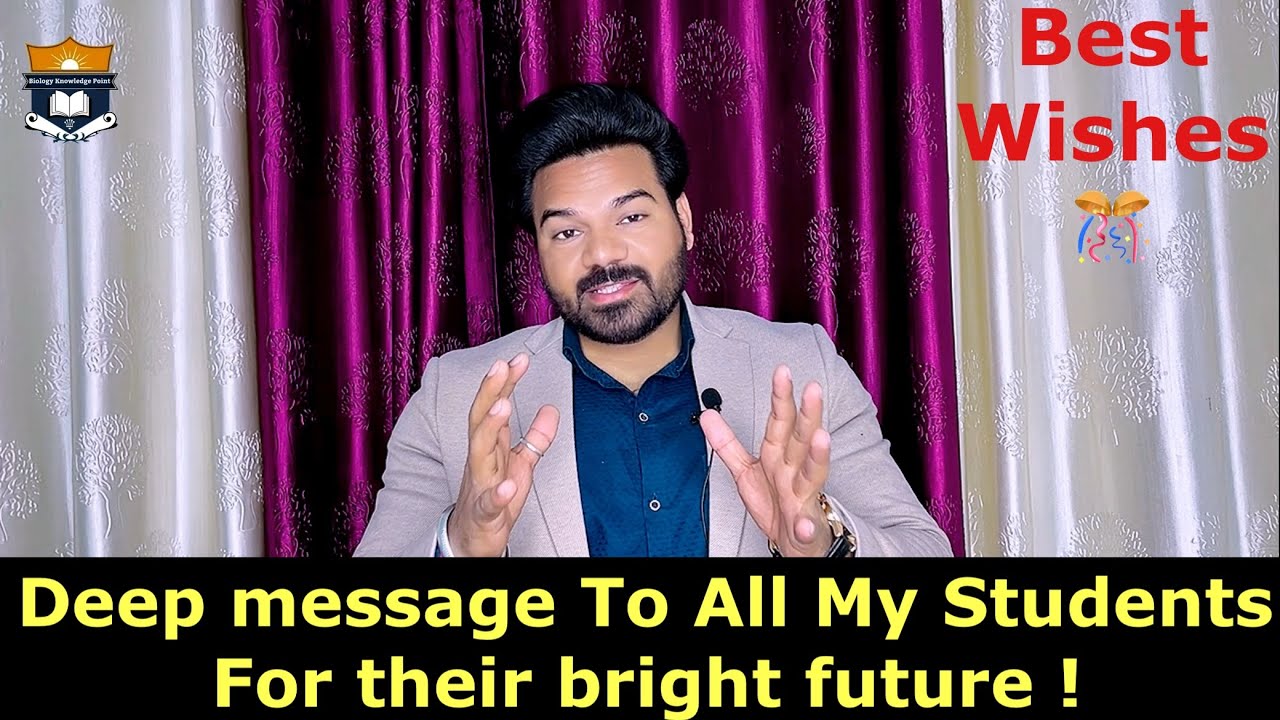 A very Deep message to all My Students #fairwell #class12students - YouTube
