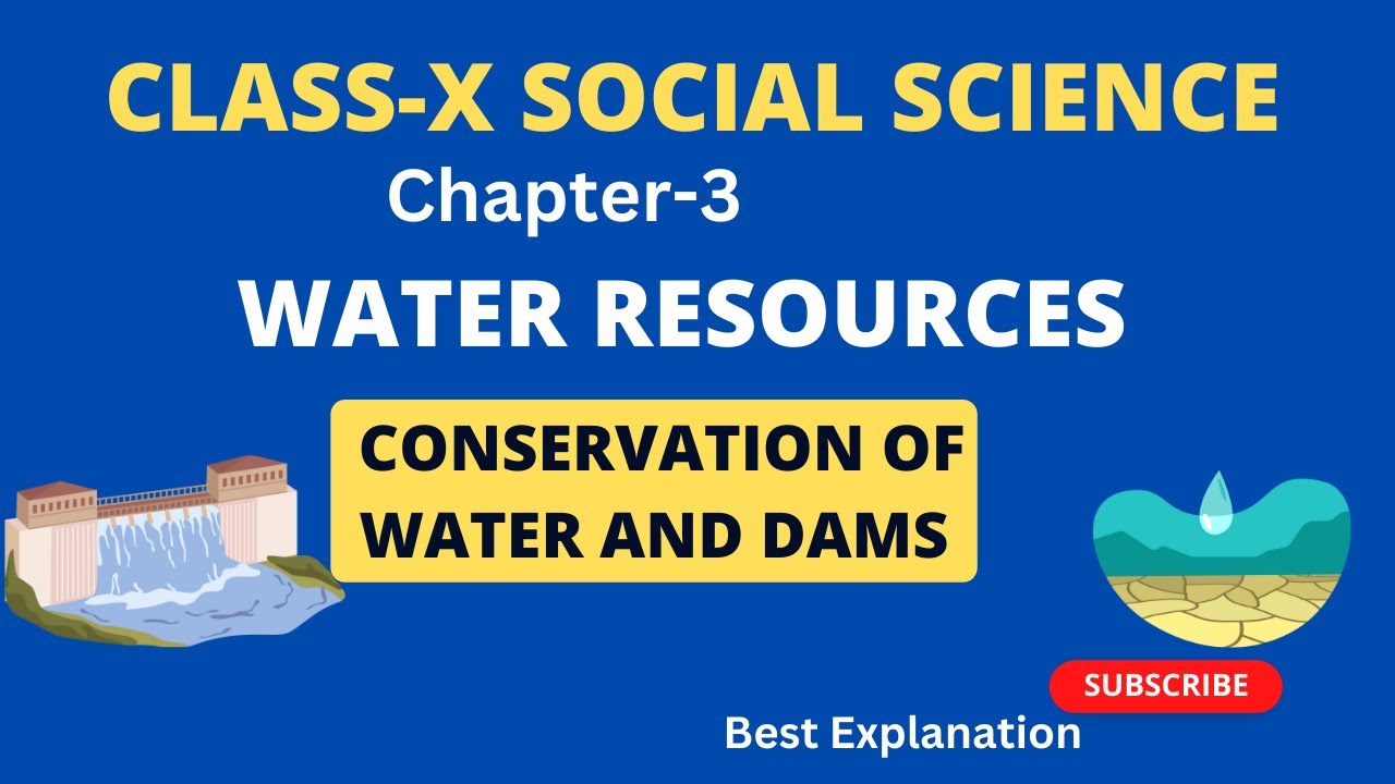 Water Resources |Conservation of water and dams I Class 10 Geography ...