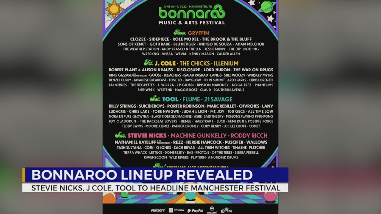 Bonnaroo releases 2022 artist lineup ahead of June return - YouTube