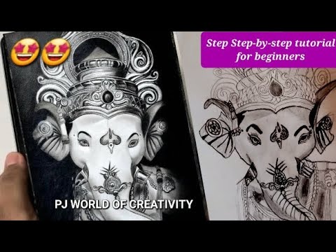Ganesh ji 🔥🔥//Face shading Part 2 ‼️Step-by-step tutorial for beginners ...