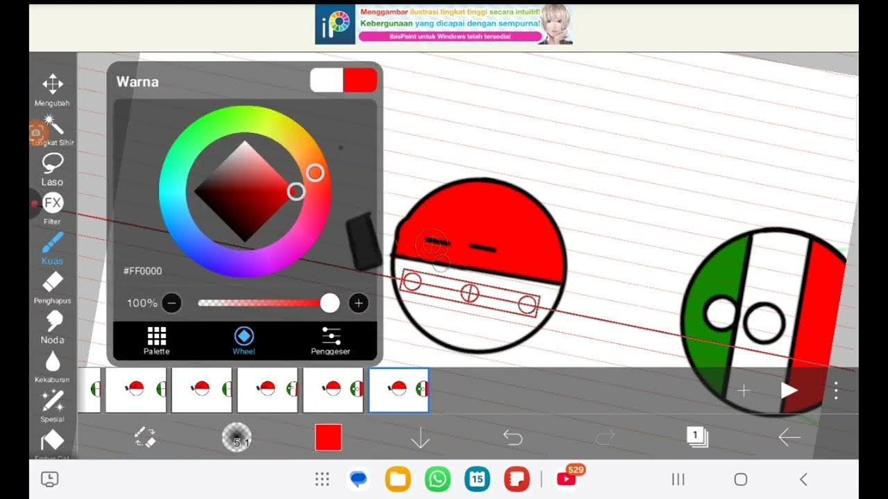 tutorial membuat animasi countryball part 2 - YouTube