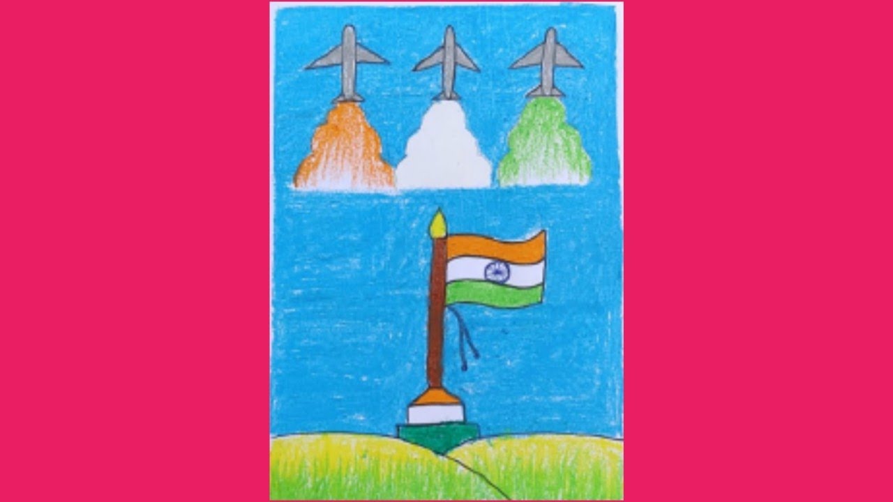 26 January special drawing. Republic Day special drawing.Independence ...