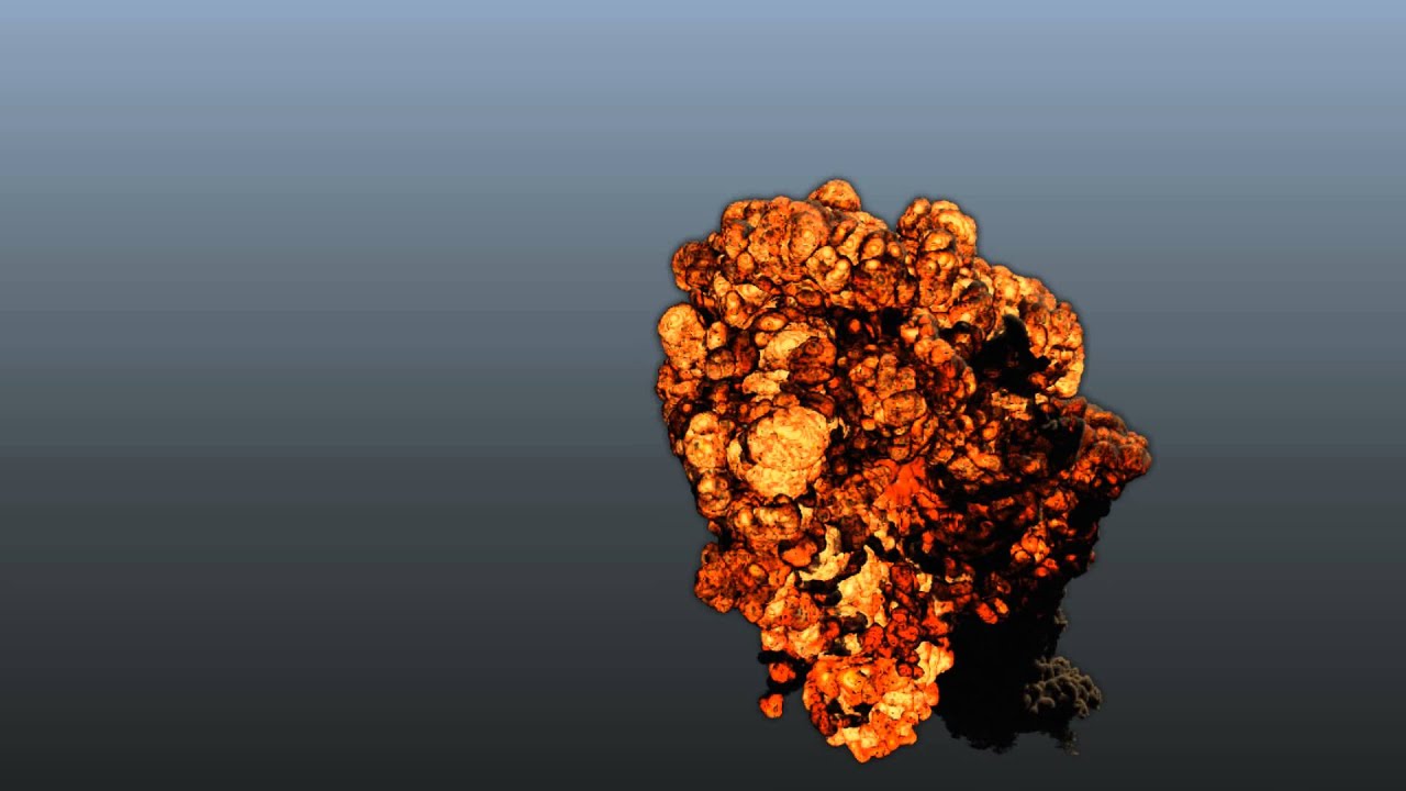 maya 2016 fluids explosion rnd - YouTube