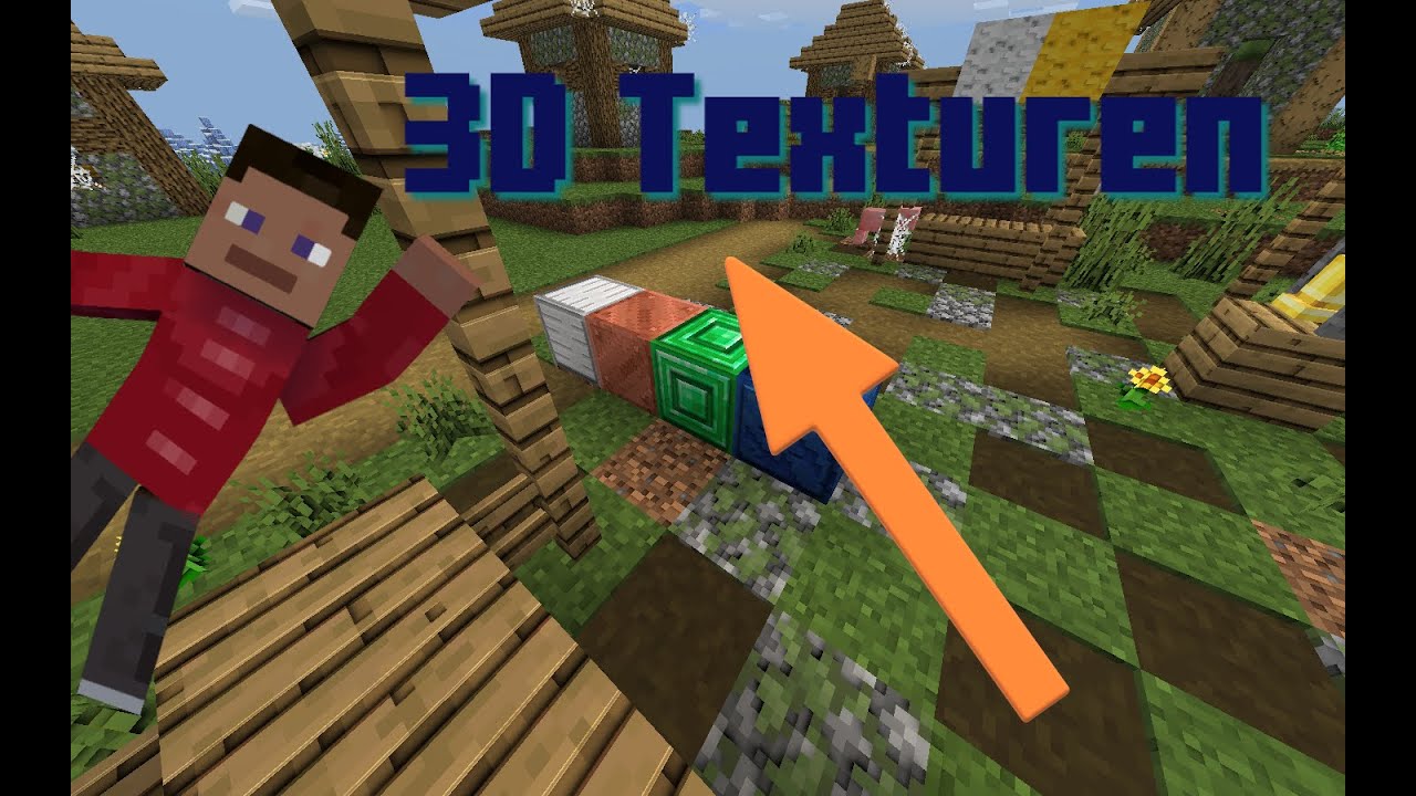 3D Texturen in Minecraft! | Minecraft Bedrock 3D Texture Pack - YouTube
