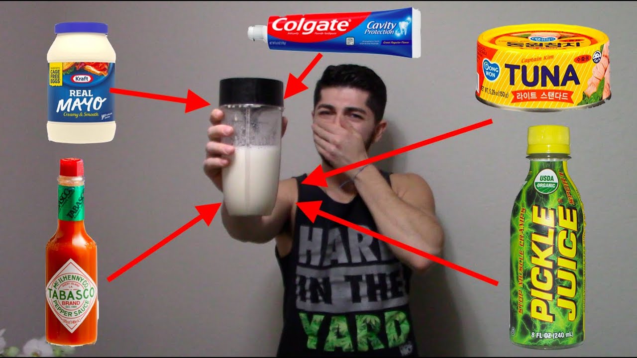 Drinking the most disgusting shake ever *bad idea* - YouTube