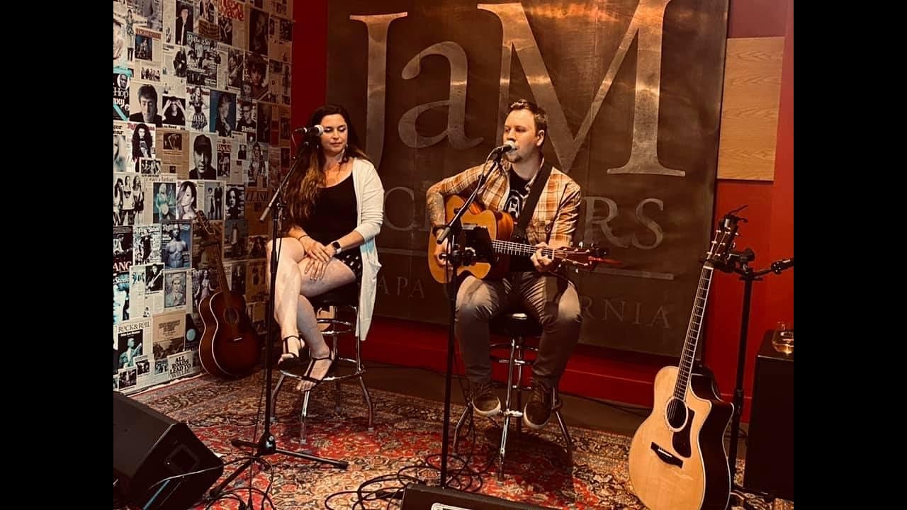 Anthony Presti and Leah Van Dyke at JaM Cellars- Sittin' On the Dock of ...