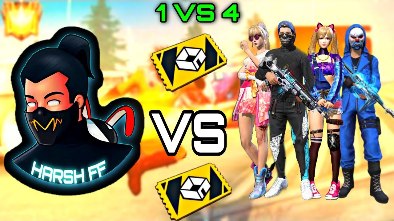 1 VS 4 Custom Match || 12 Years Kid Beat The Nibba Nibbi Squad 😹 ...