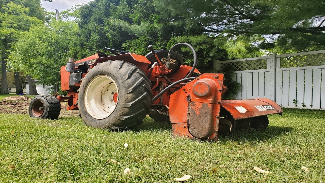 CASE 446 Rototiller - 30 Year Barn Find - YouTube
