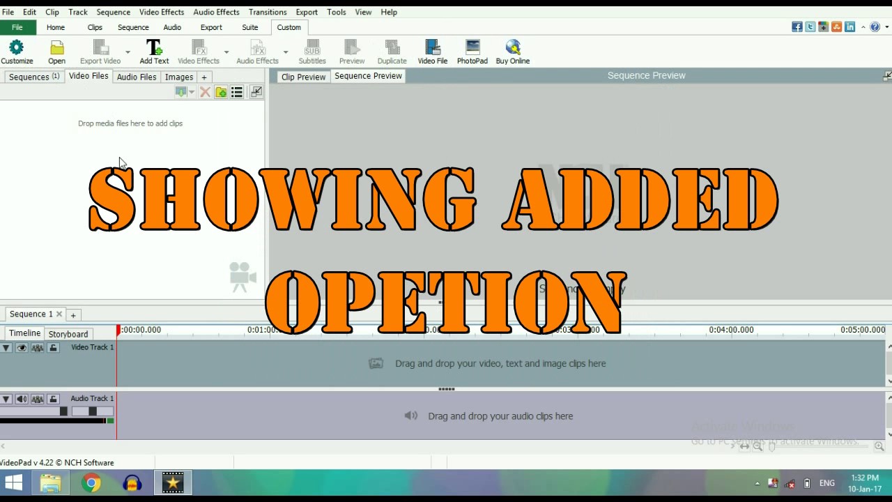 Customize Toolbar -Video Editor-VIDEOPAD - YouTube