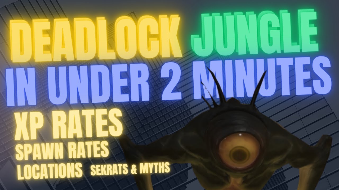 DEADLOCK Jungle Mechanics (Soul XP Rates, Vending Machine Stats, Etc ...