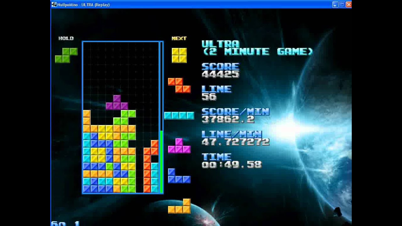 nullpomino ultra 2 minute game - YouTube