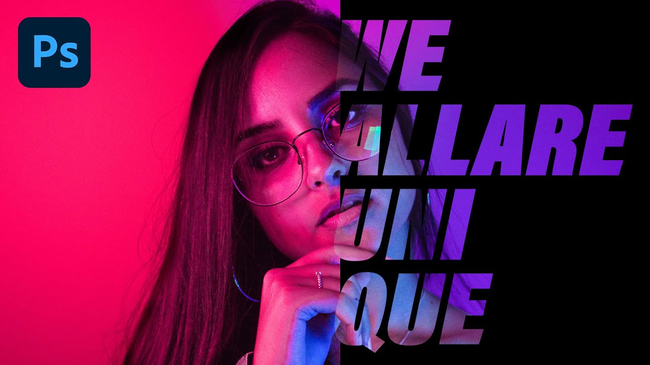 Photoshop Text Clipping Mask Tutorial - YouTube