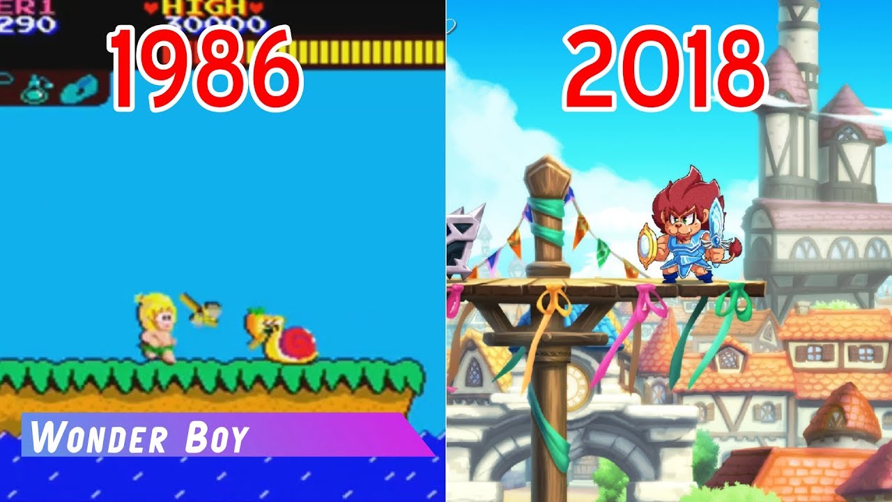 Evolution of Wonder Boy Games (1986-2018) - YouTube