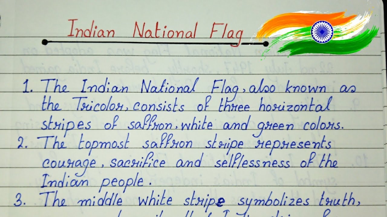 Ten Lines On Indian National Flag In English Indian National Flag ten-lines-on-indian-national-flag-in-english-indian-national-flag