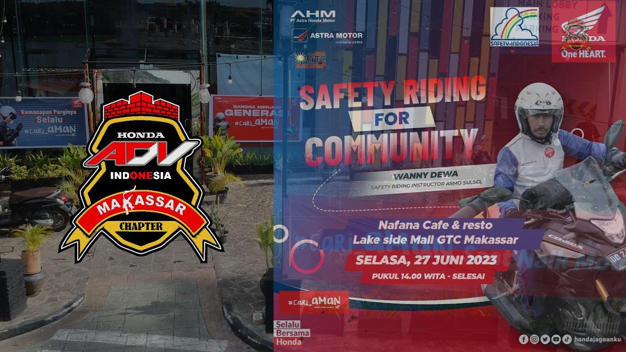 Acara Edukasi Safety Riding Honda - YouTube