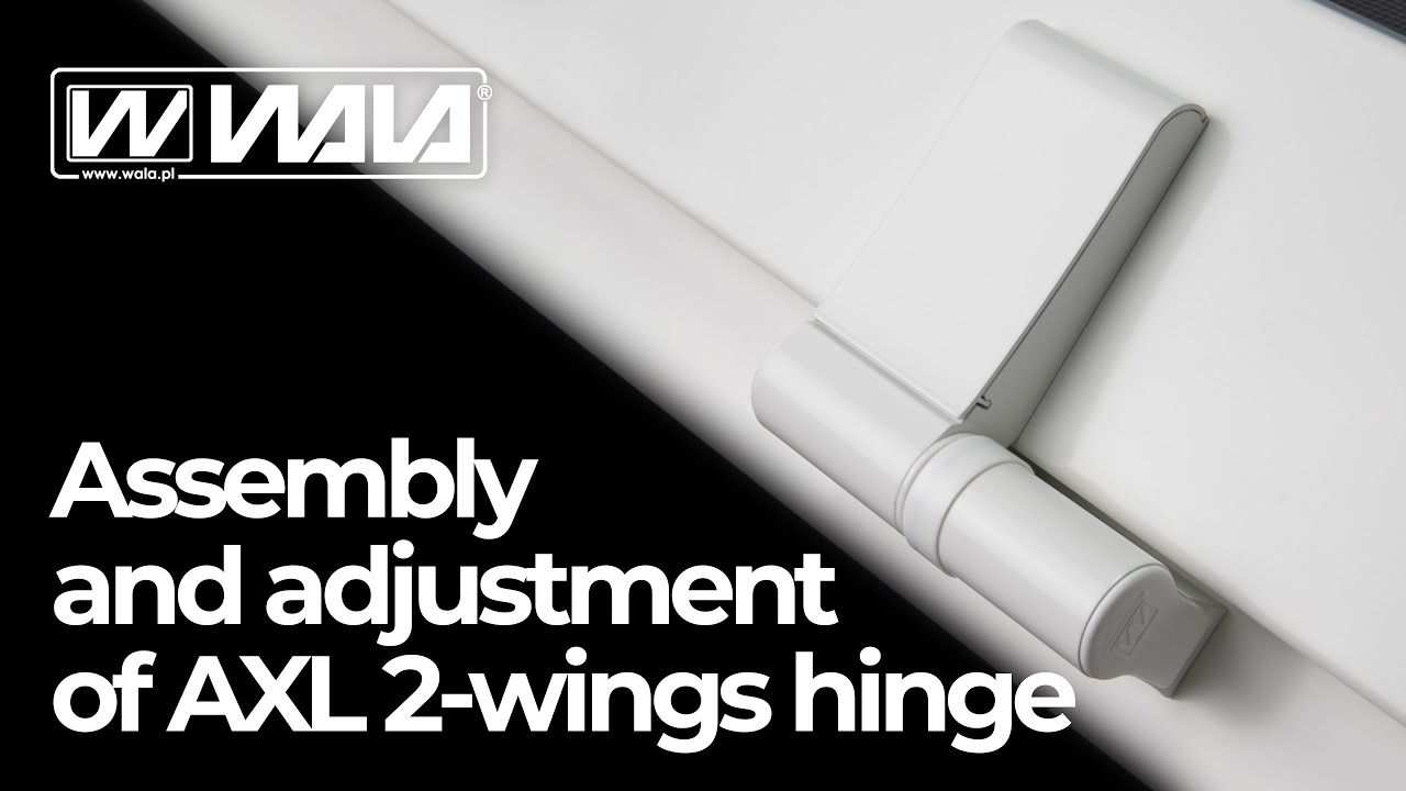 WALA hinges - Assembly and adjustment of AXL 2-wings hinge - YouTube
