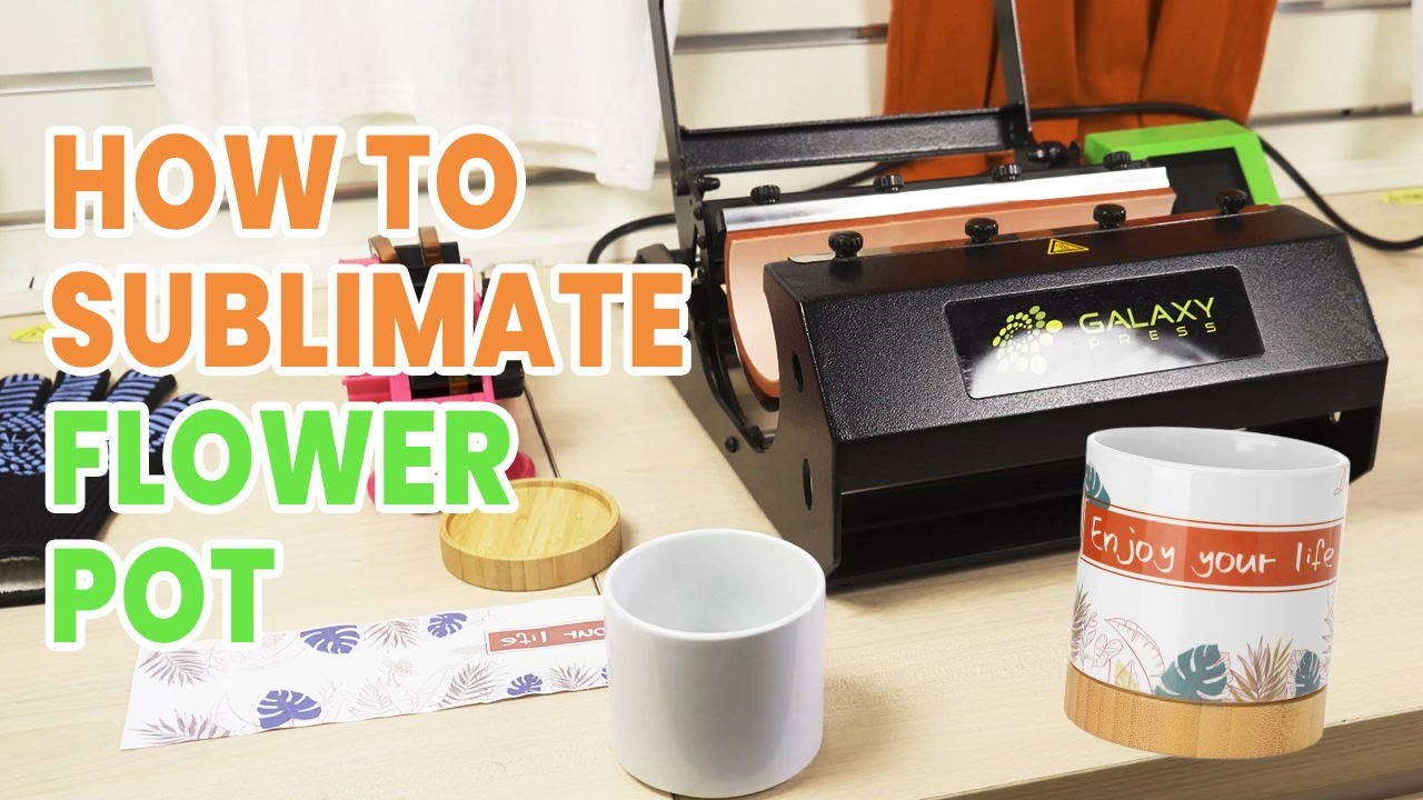 How to sublimate flower pot ? - YouTube