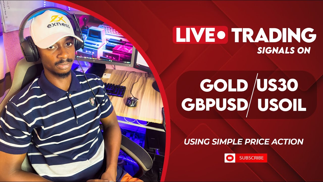 🔴 LIVE SIGNALS ON US30, GOLD, USOIL AND GBPUSD - PMI NEWS (23rd JUNE ...