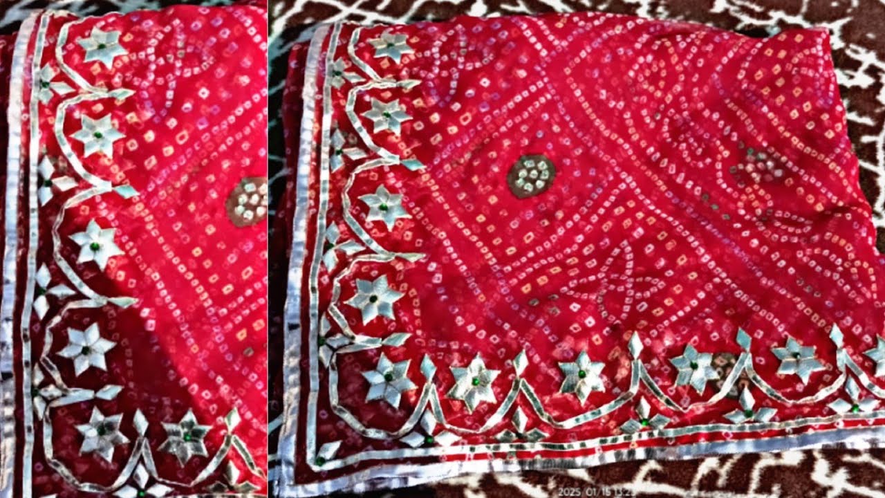 Gota patti embroidery chunari / gota patti work odhani / Rajsthani Arts ...