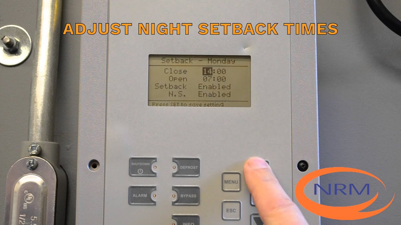 CoolTrol CCS2 Adjust Night Setback Times - YouTube