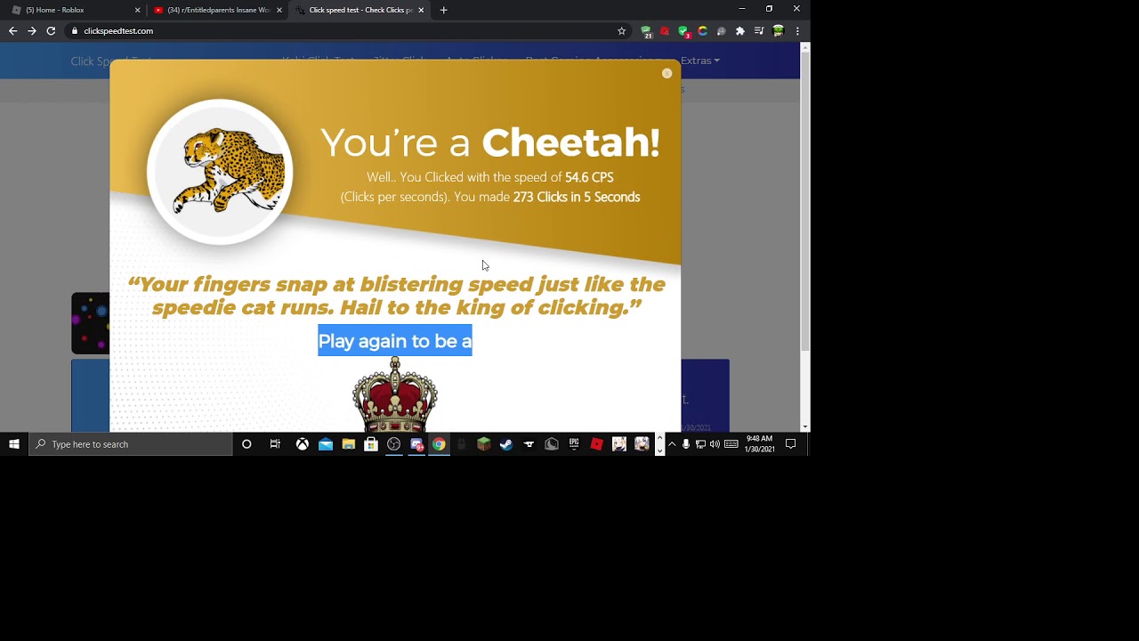 fast clicking day 1 - YouTube