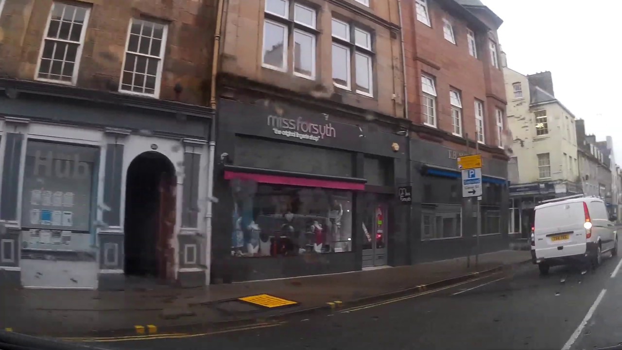 Rainy Sunday Road Trip Drive To Burrelton Perthshire Scotland - YouTube