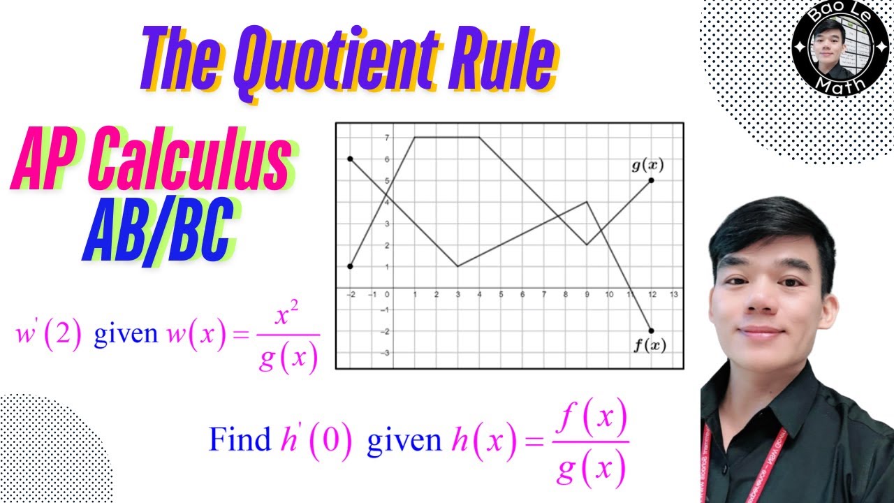 How to Use a Graph for the Quotient Rule! AP Calculus AB/BC - YouTube