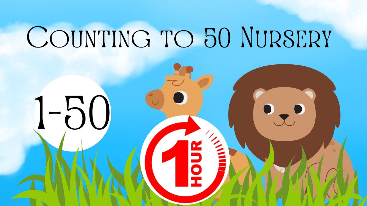One Hours of Number Counting 1 to 50 | Kids Numeracy - YouTube