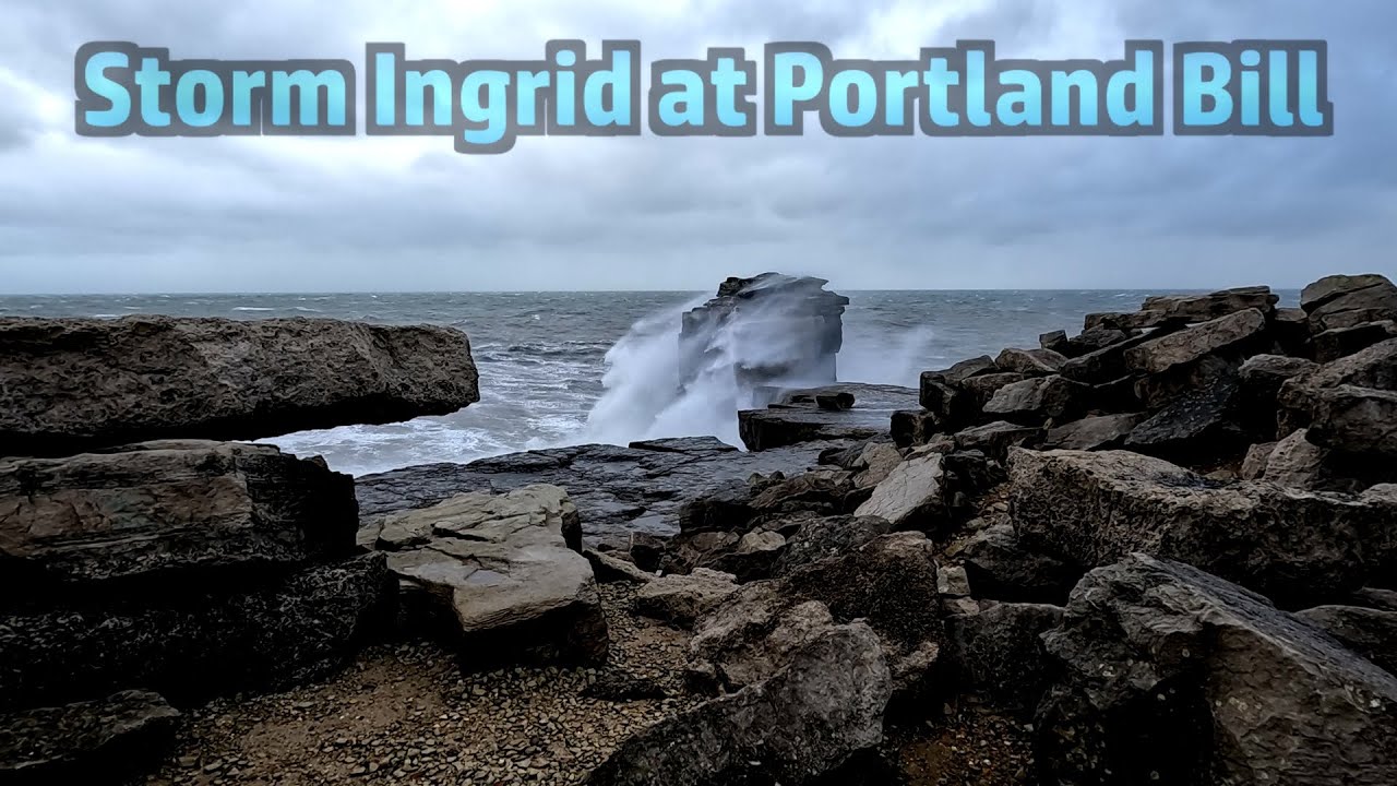 Slow TV - Storm Ingrid at Portland Bill - YouTube