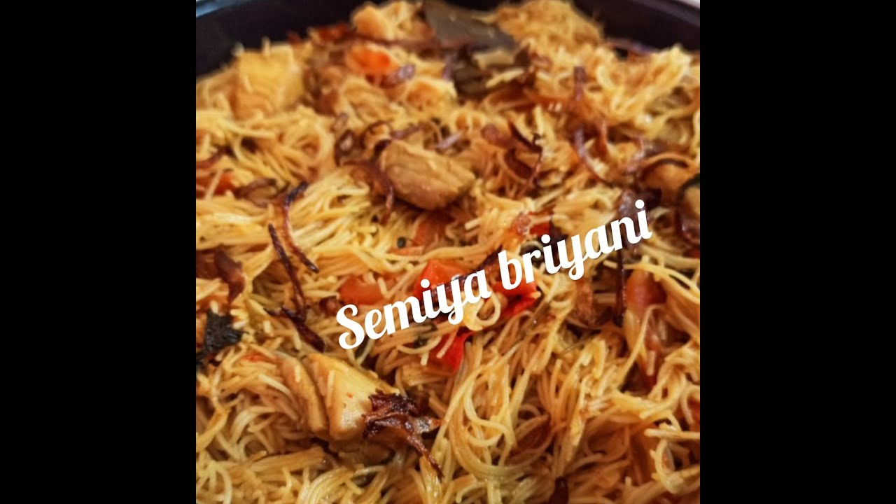 How to make semiya biriyani recipe /semiya upma /chicken semiya - YouTube