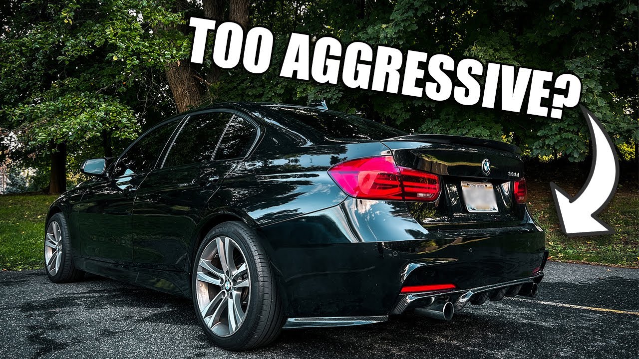 GIVING MY BMW F30 A SUPER AGGRESSIVE REAR END WITH THESE SICK CARBON ...