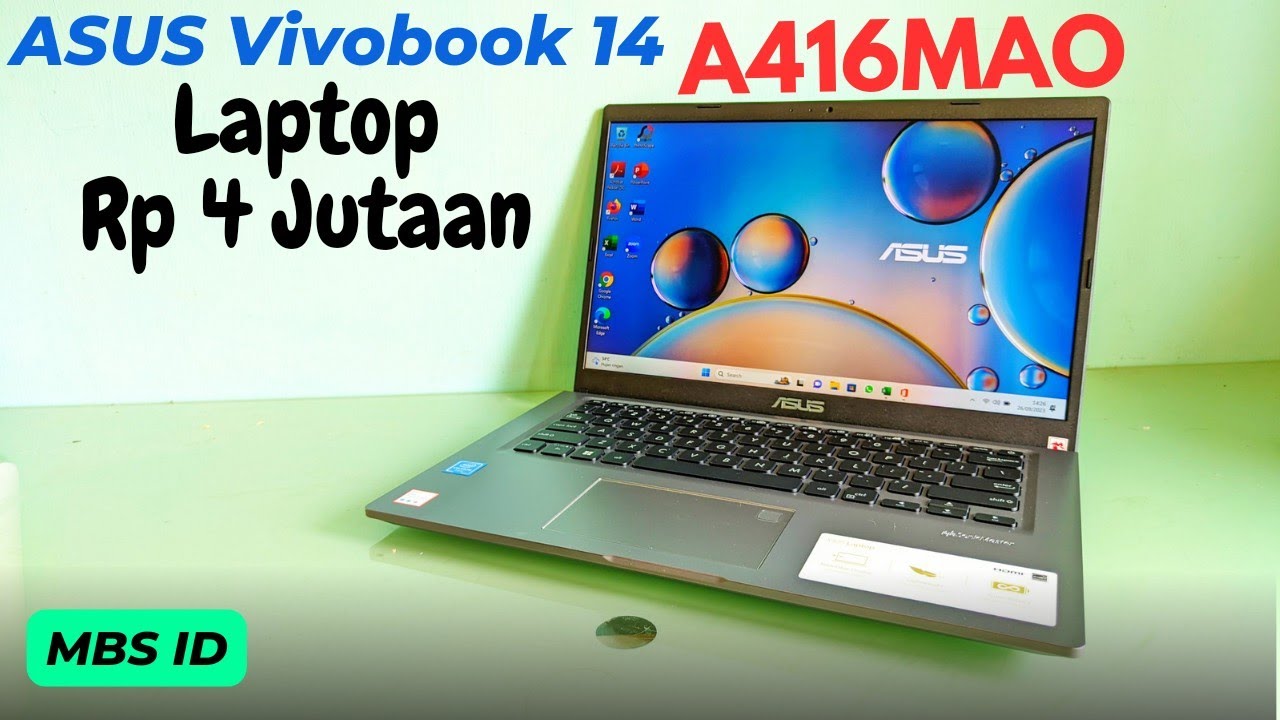 ASUS Vivobook 14 A416MAO Laptop 4 Jutaan Layar 14" Full HD intel N4020 ...