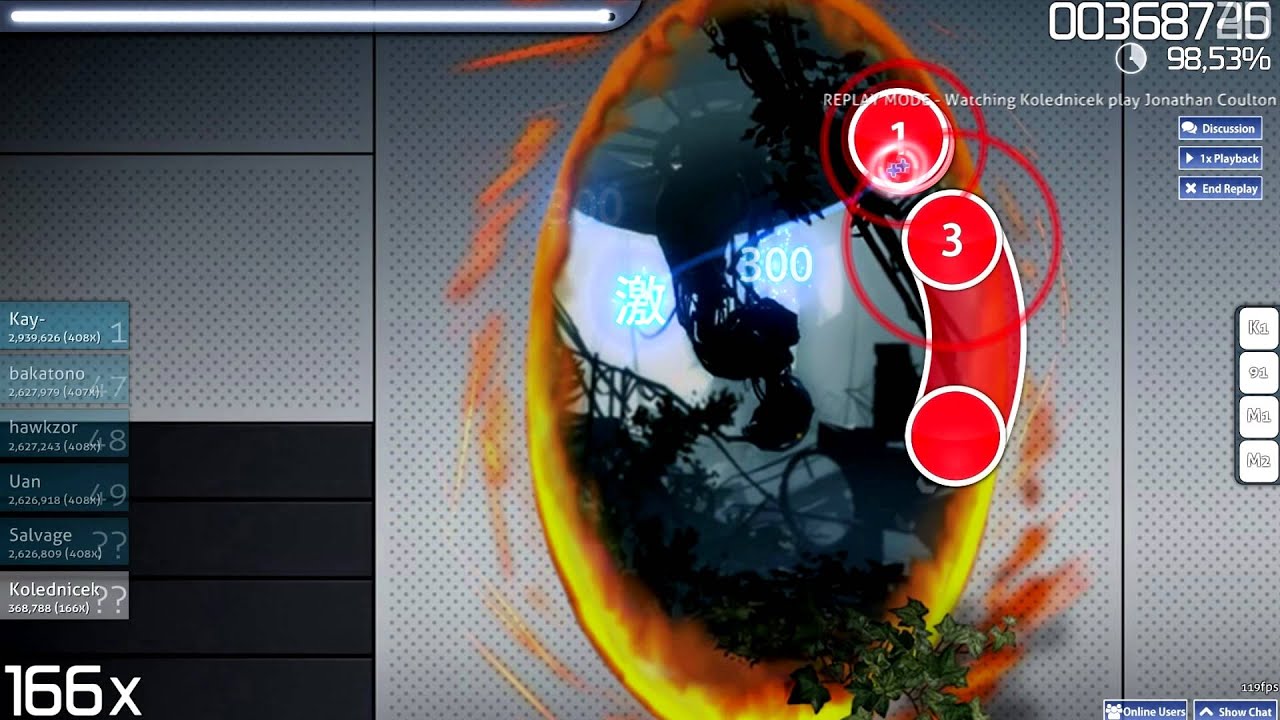 osu! - Portal Jonathan Coulton & GLaDOS - Want You Gone [Hard] - YouTube
