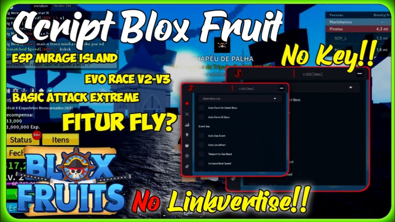 SCRIPT BLOX FRUIT AUTO DARI DENGER | NEW FITUR FLY | ESP MIRAGE ISLAND ...