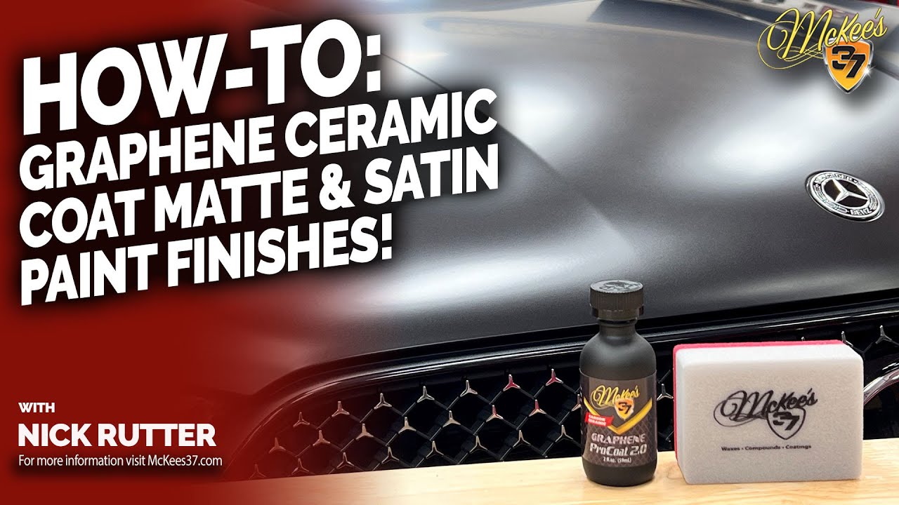How to Graphene Ceramic Coat a MATTE / SATIN Paint Job - YouTube