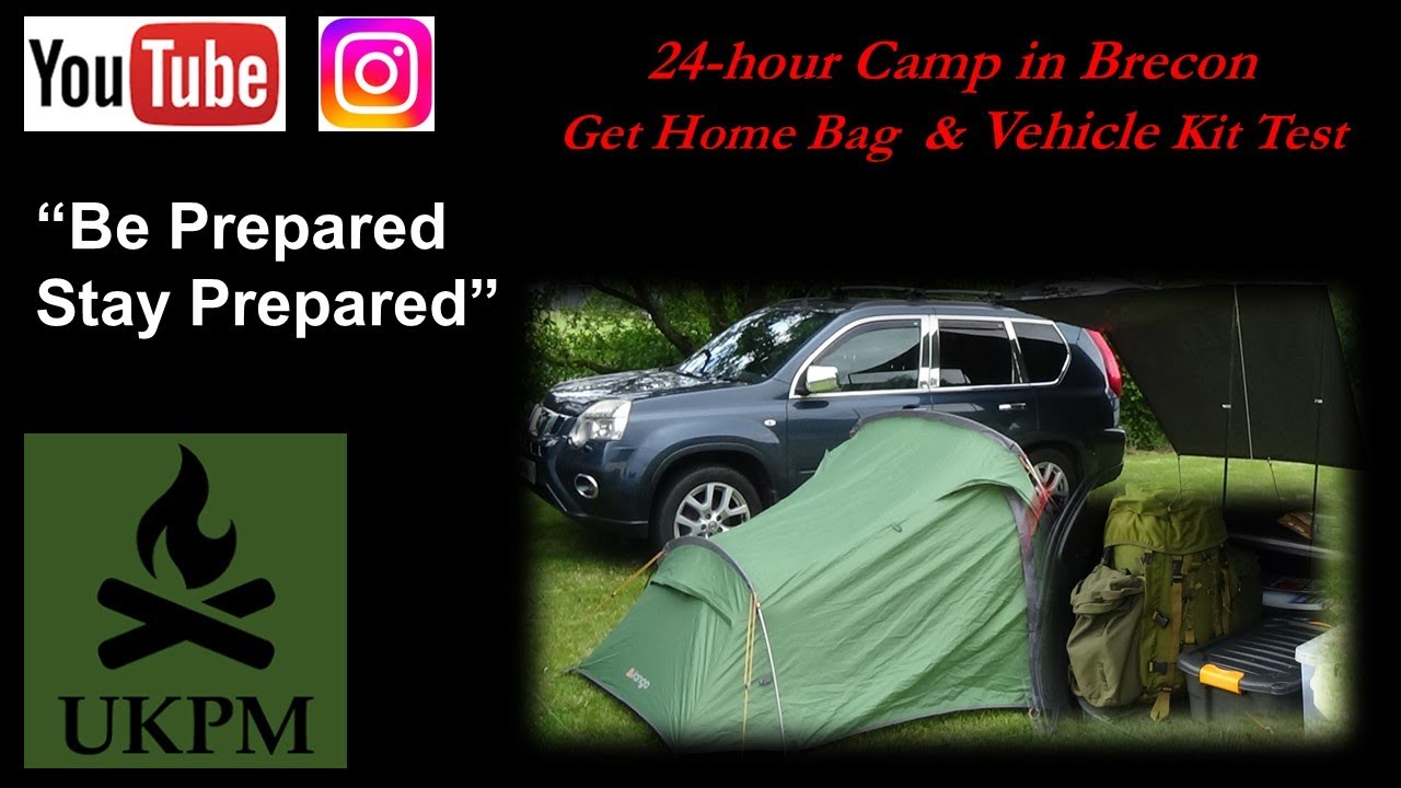 24 Hour Camp in Brecon, Wales | Karrimor SF45 Get Home Bag, Vango Banshee 300 - Prepping & Bug ...