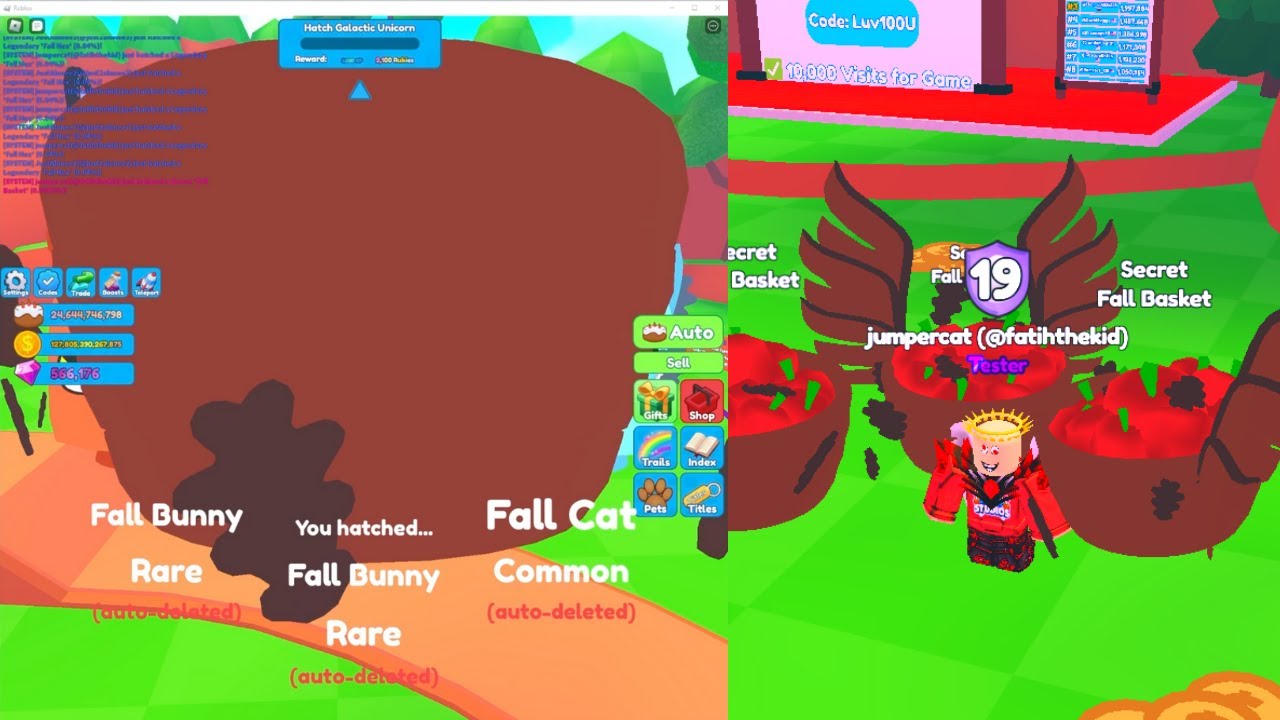 Hatching 3x Fall Basket ON Camera! ROBLOX Cake Simulator - YouTube