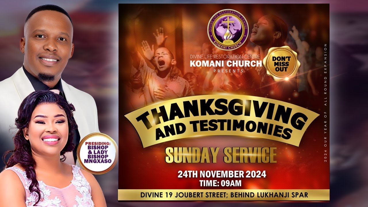Thanksgiving & Testimonies Sunday Service l 24/11/2024 - YouTube