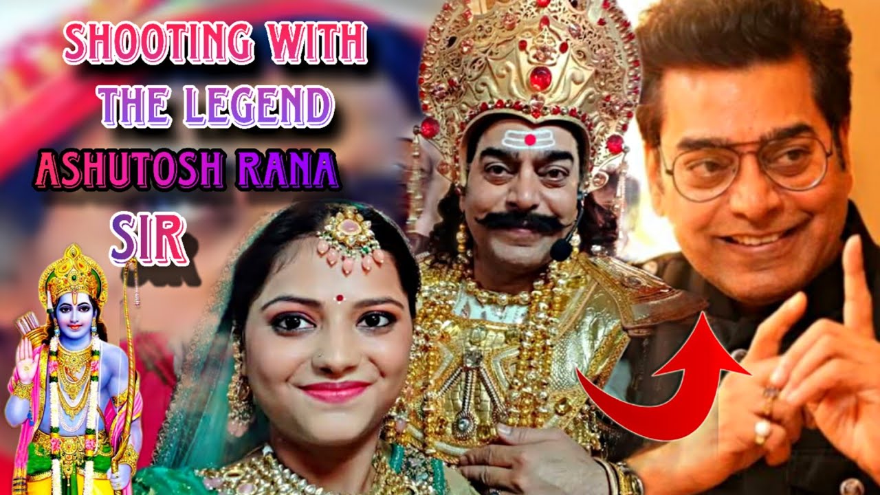 Shooting with Ashutosh Rana sir for theatre act humare raam📸 ️ - YouTube