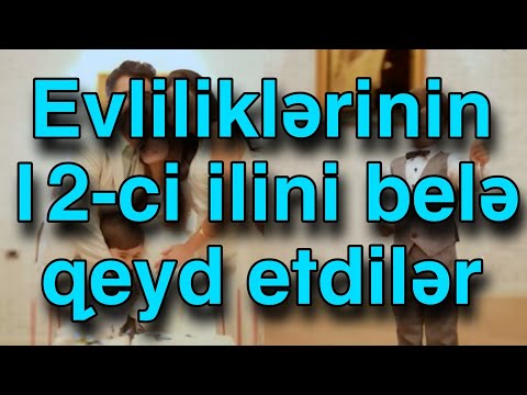 Evliliklərinin 12-ci ilini belə qeyd etdilər