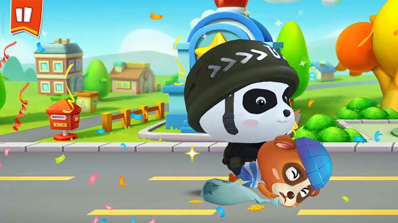 Mengejar Perampok - Babybus Game - YouTube