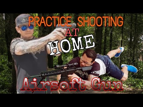 AIRSOFT GUNS SHOOTING || PRACTICE SHOOTING AT HOME || Airsoft Gun - YouTube