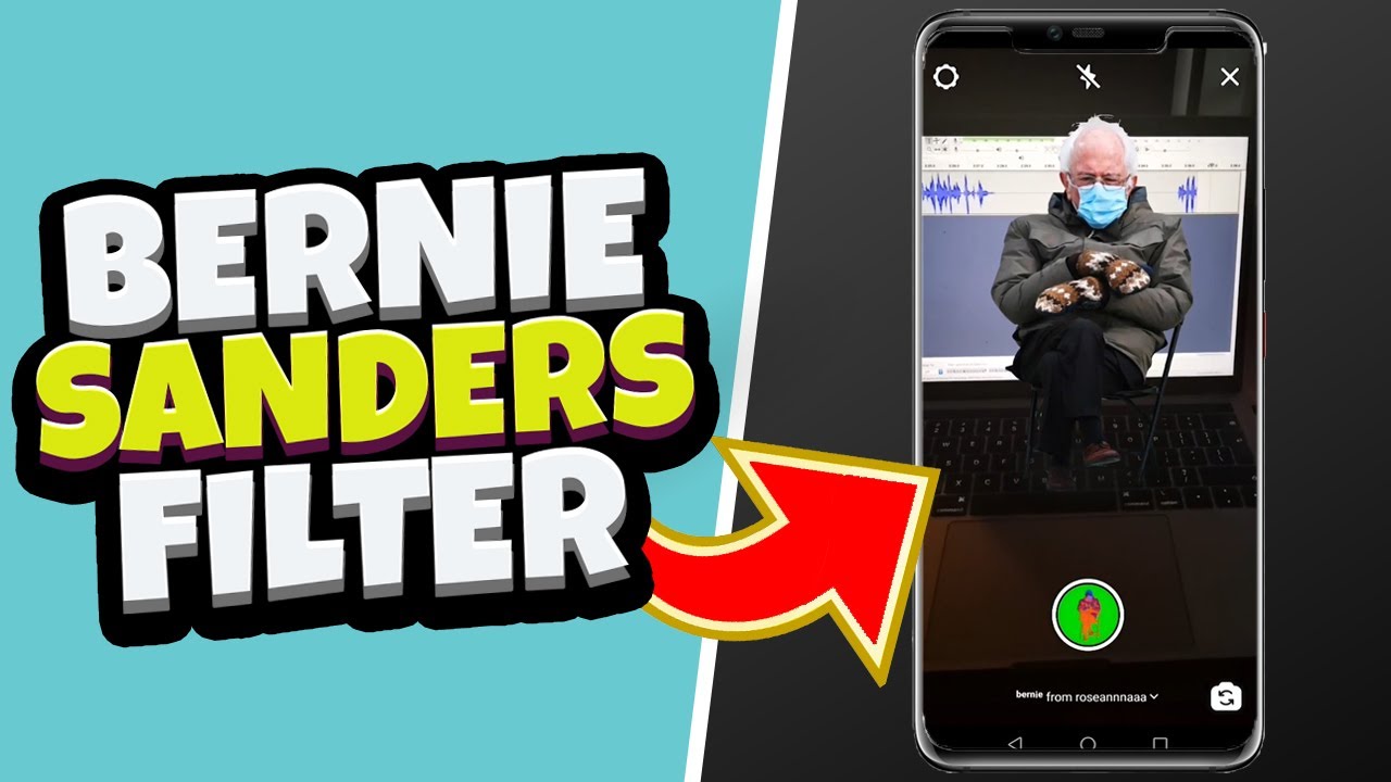 How To Get The Bernie Sanders Filter On Instagram! - YouTube