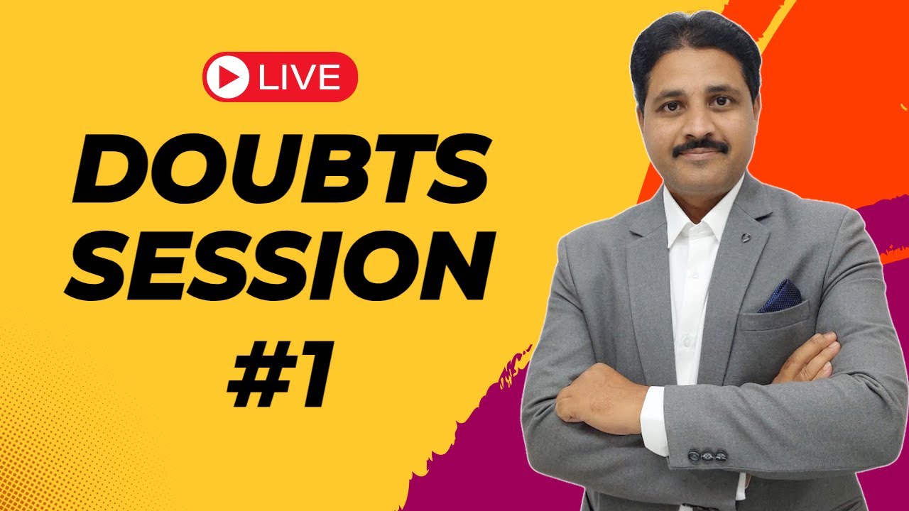 LIVE DOUBTS SESSION 1 TODAY AT 8 P.M. @TIKLESACADEMY - YouTube