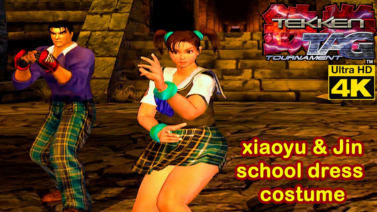 Tekken Tag Xiaoyu and Jin School dress - ps2 - YouTube