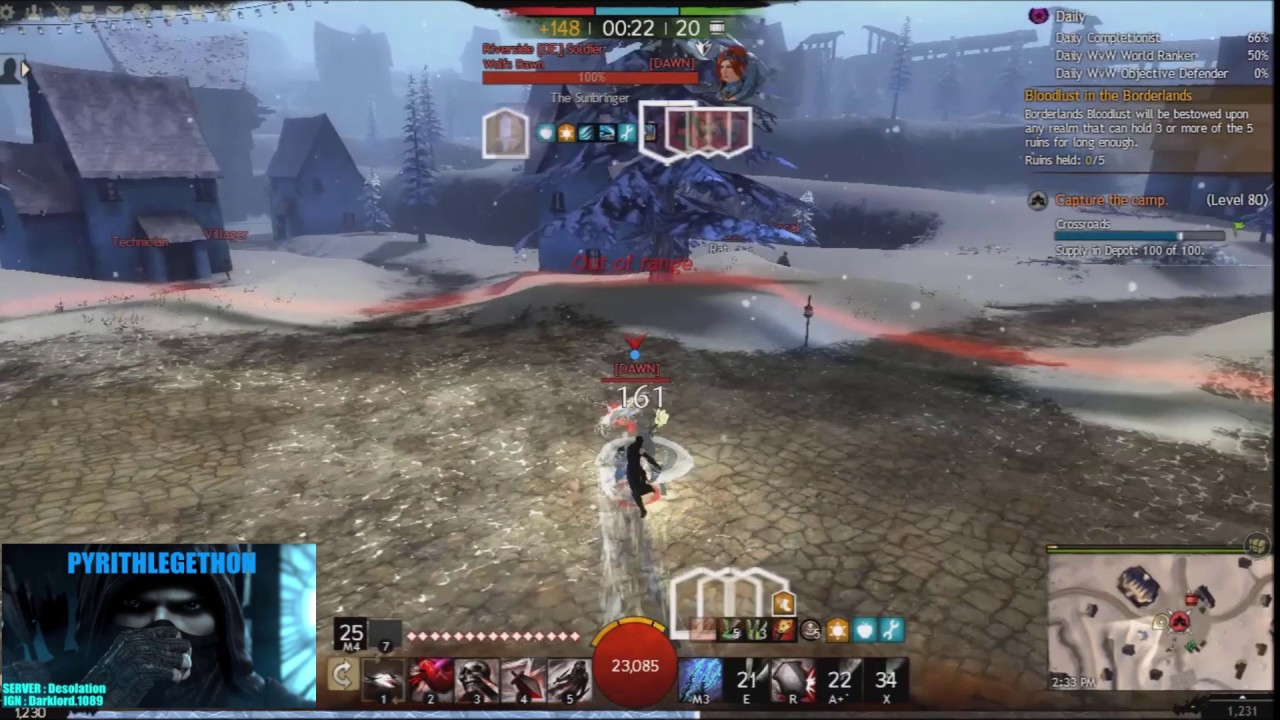 Gw2 Condition Daredevil Wvw Roaming - YouTube