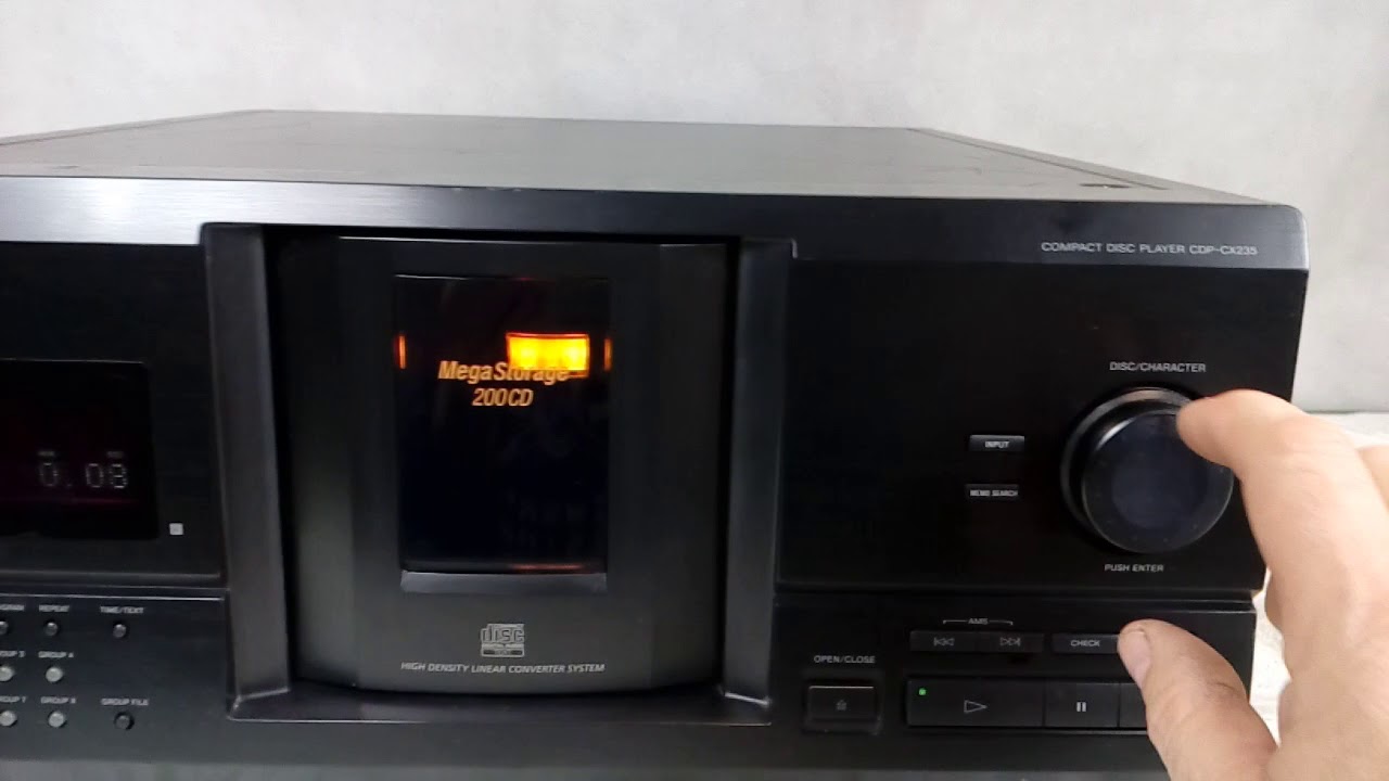 SONY CDP-CX235. - YouTube