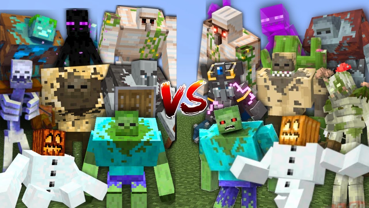 REAL MUTANT MOBS vs FAKE MUTANT MOBS in MINECRAFT MOB BATTLE - YouTube