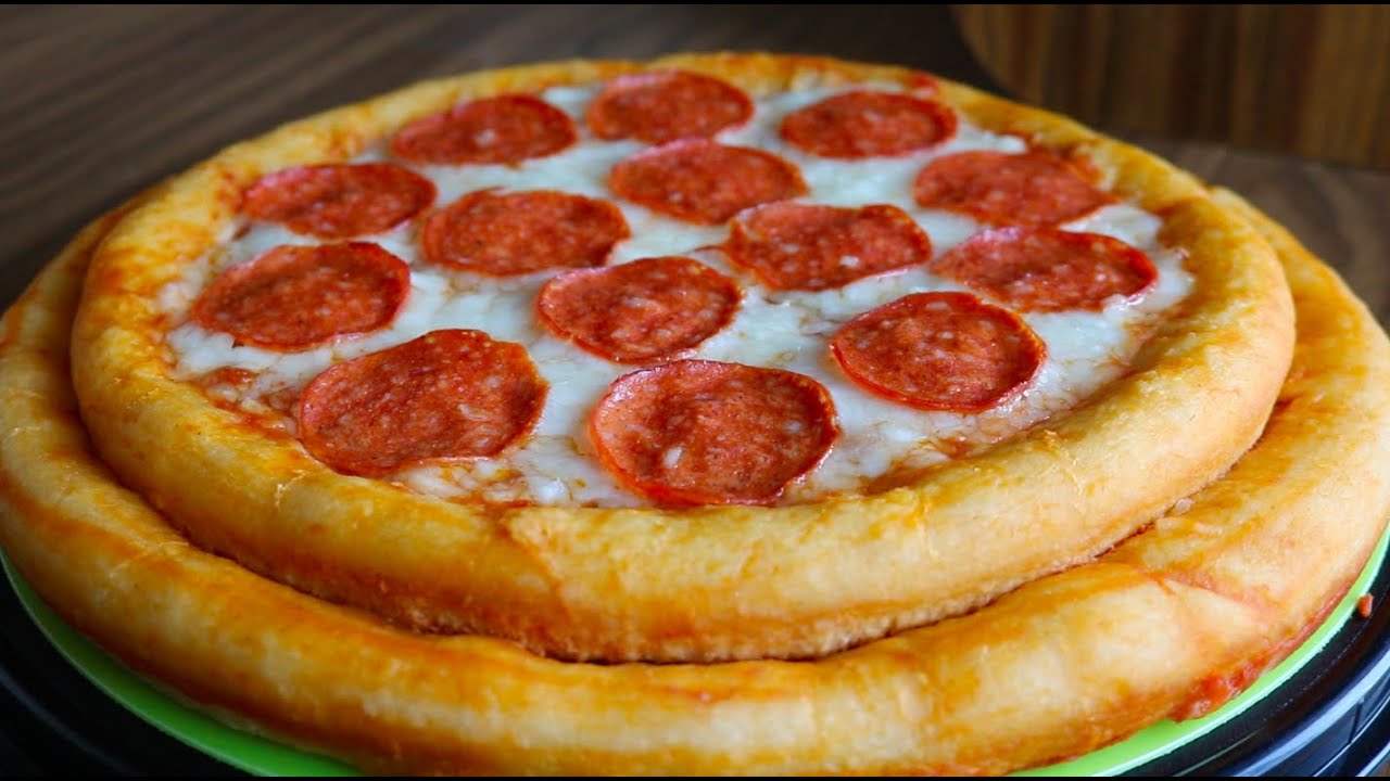 Easy And Delicious Pizza Recipe Double Layered Cheddar Stuffed easy-and-delicious-pizza-recipe-double-layered-cheddar-stuffed